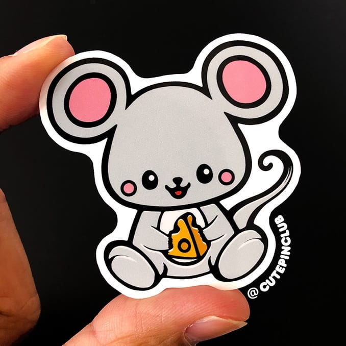 CutePinClub - Rat Sticker